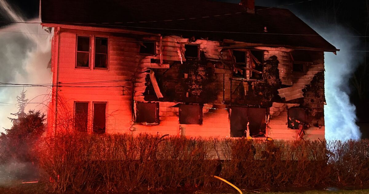 Standoff ends with house bursting into flames and suspect in police custody