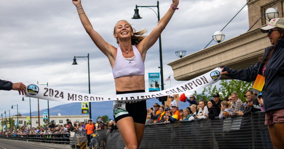 Mariah Bredal women's winner of 2024 Missoula Marathon