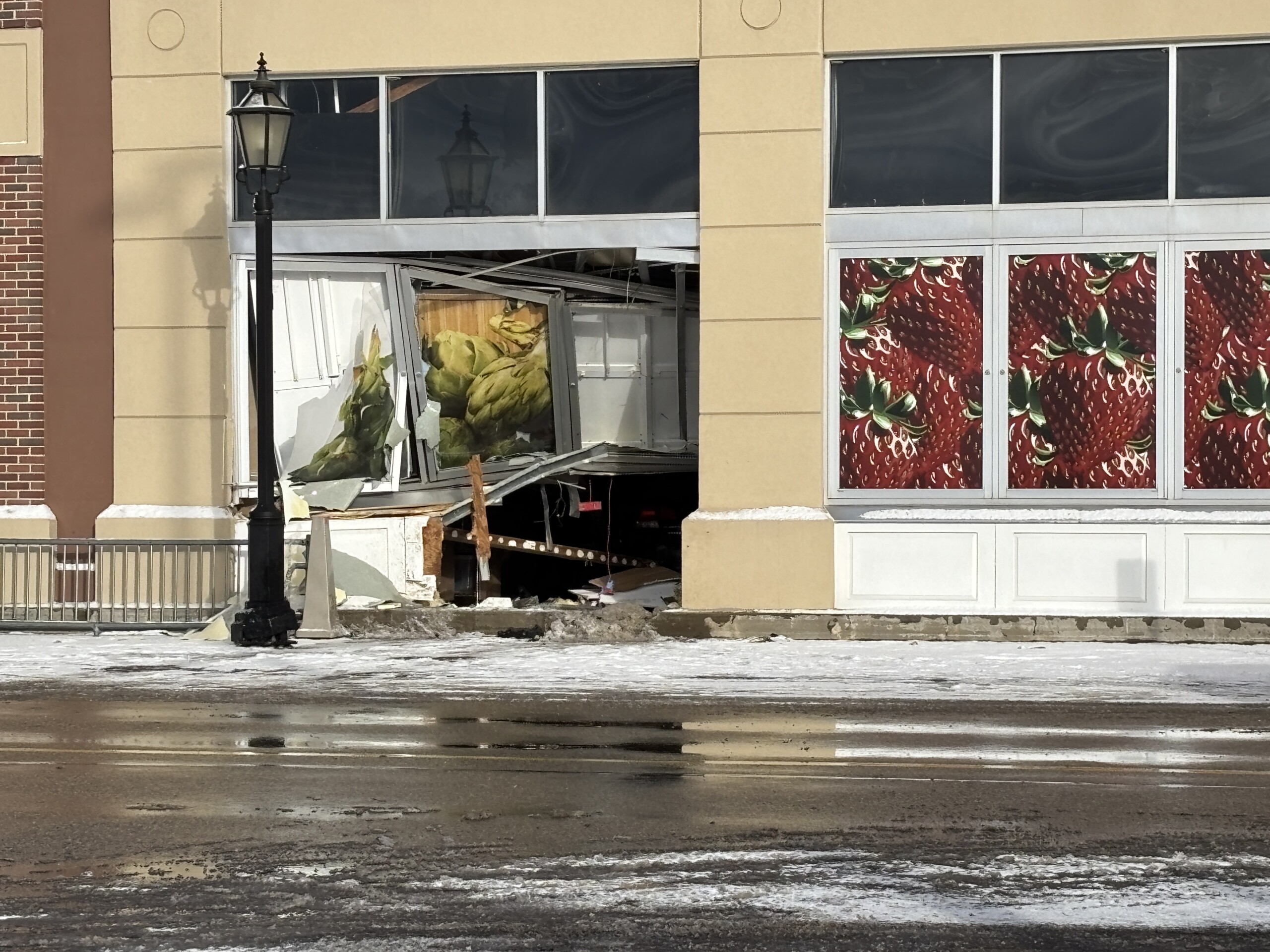 Car smashes into Cascade Meijer, injuring 4 people