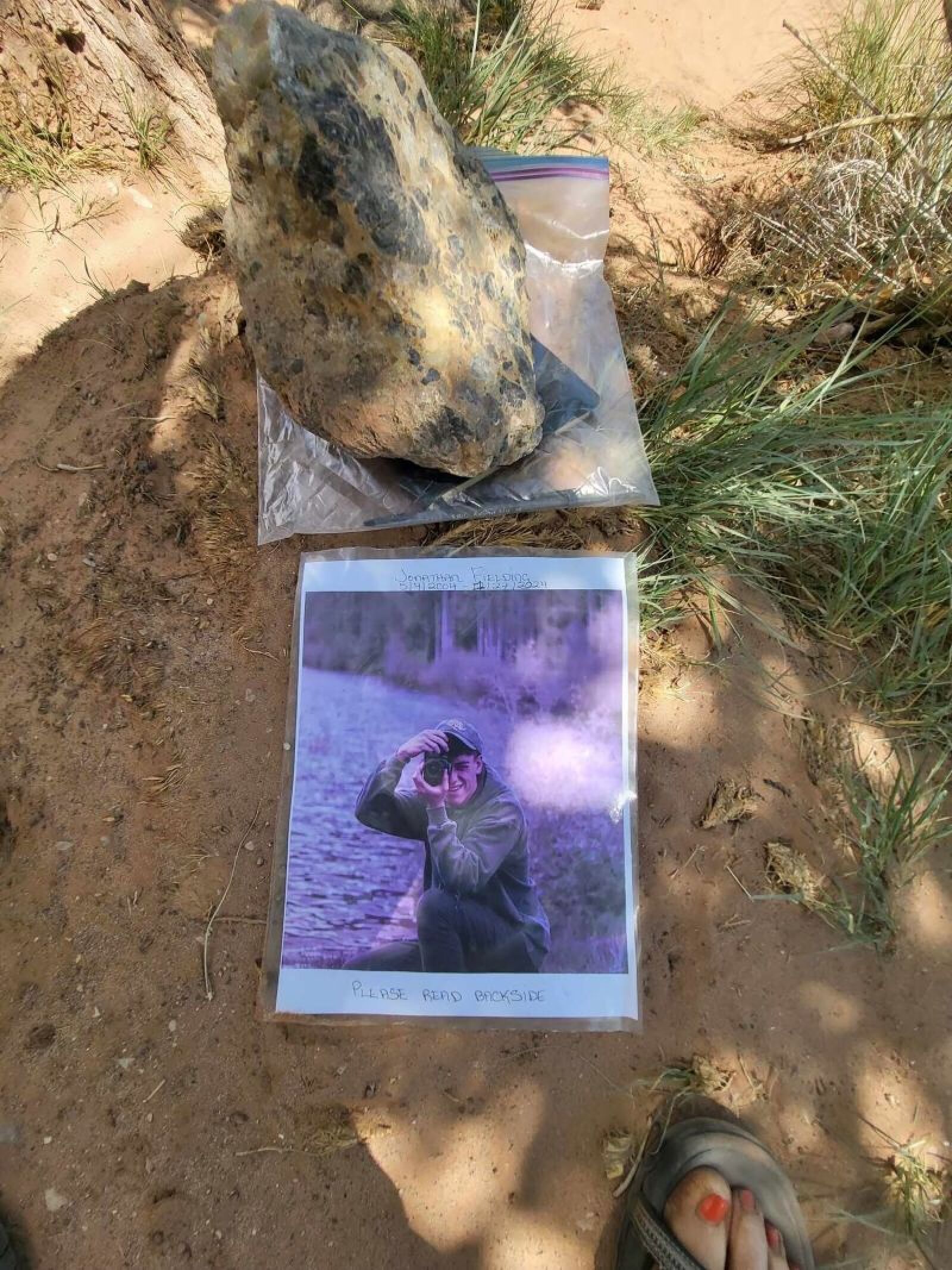 Jonathan Fielding fell off a cliff to his death at Moonscape Overlook ...