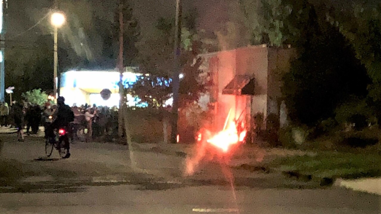 25 Arrested After Portland Protesters Set Fire To Police Building