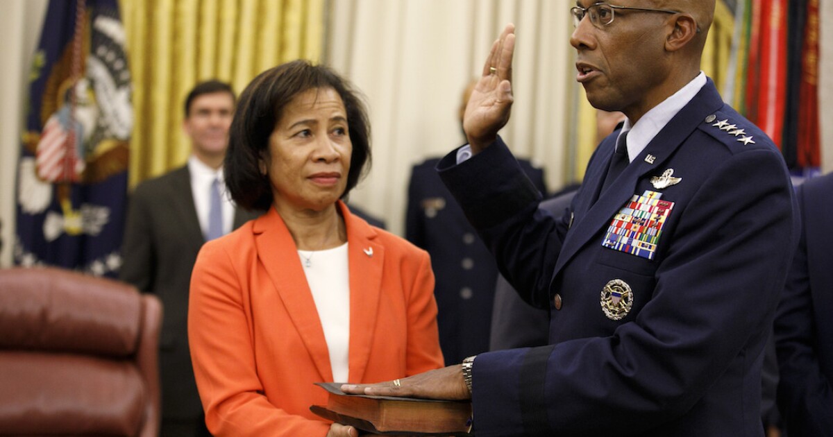 Gen. Charles Q. Brown sworn-in as first Black Air Force chief