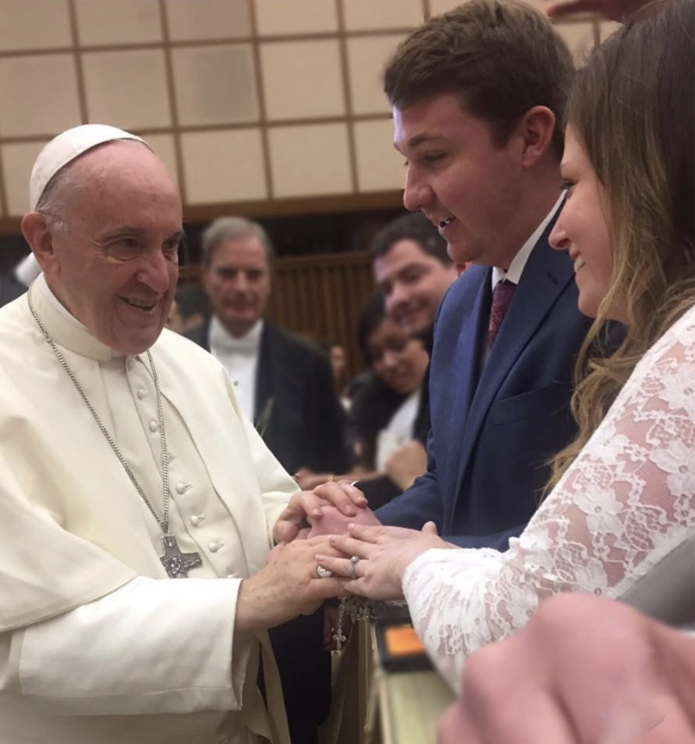 Holy Matrimony: Pope Francis blessed this Green Twp. couple on their ...