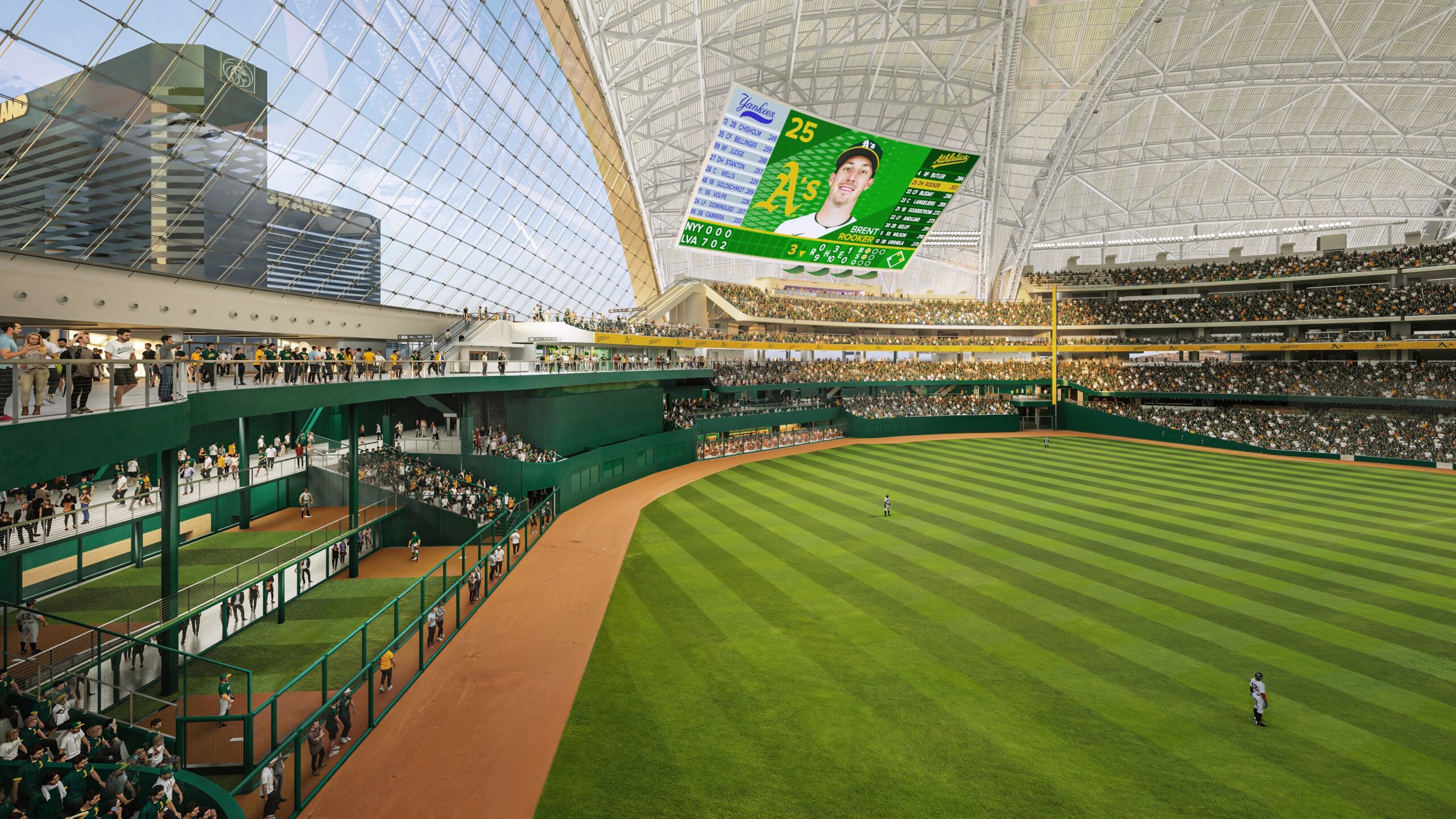 New renderings of proposed A's Las Vegas ballpark released