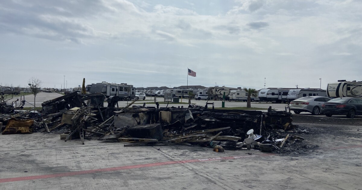 No one injured after 'reported explosion' and RV fire in Gregory