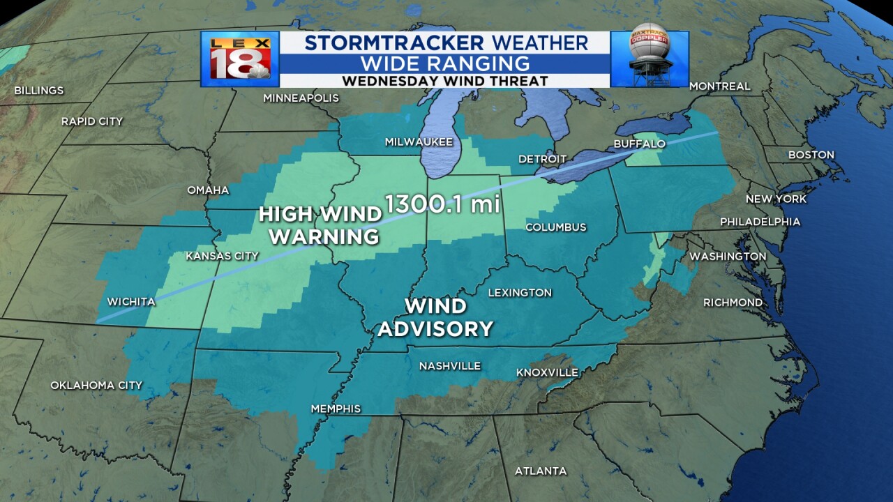 Tracking Strong Wind Gusts Wednesday