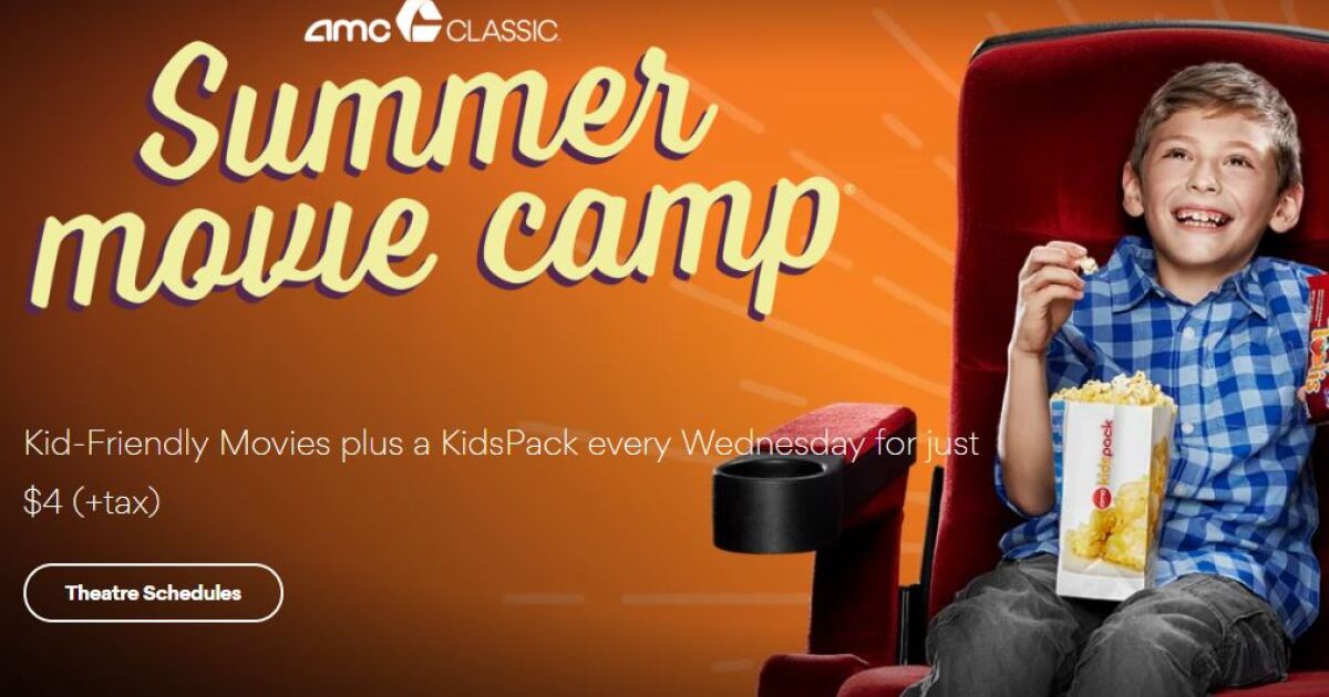 AMC offers $4 deals for kids every Wednesday this summer