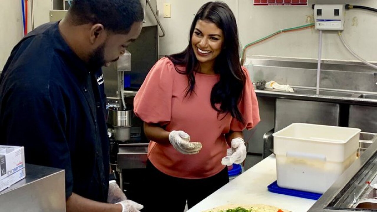 News 5 anchor Homa Bash creates own pizza for Cleveland's first Pizza Week