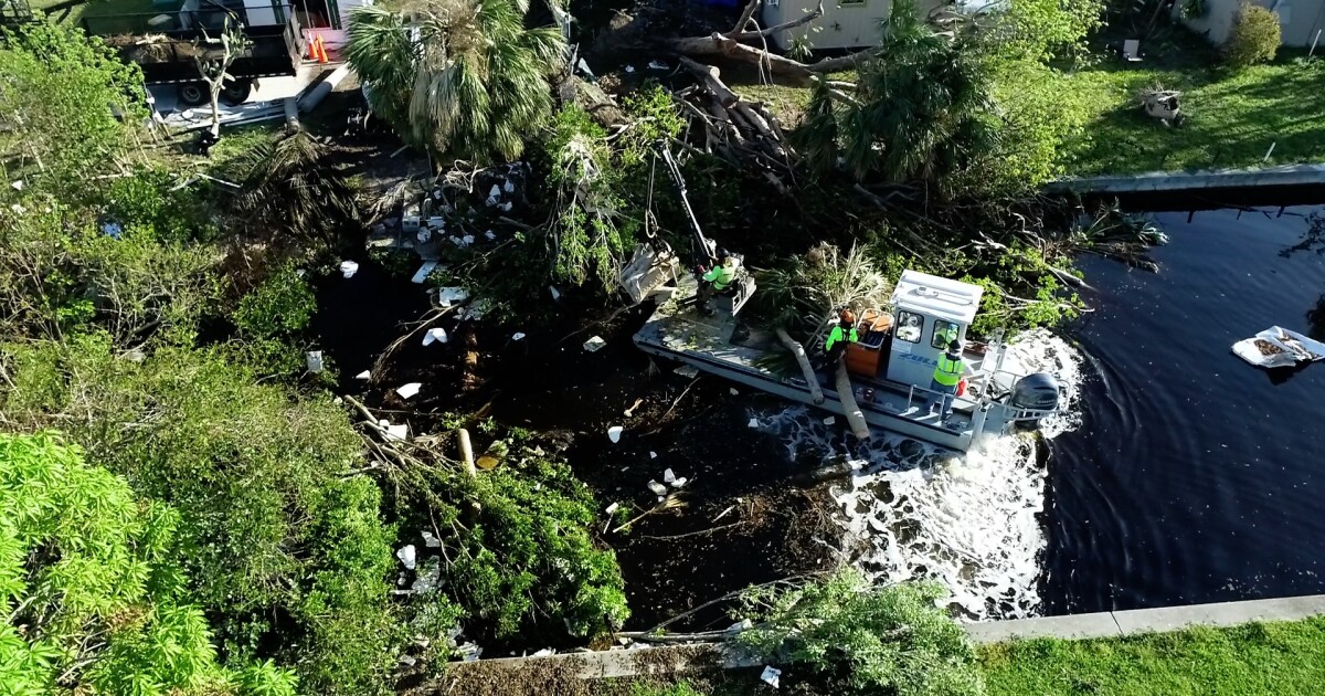 Charlotte County Starts To Clean Hurricane Ian Debris Out Of Waterways