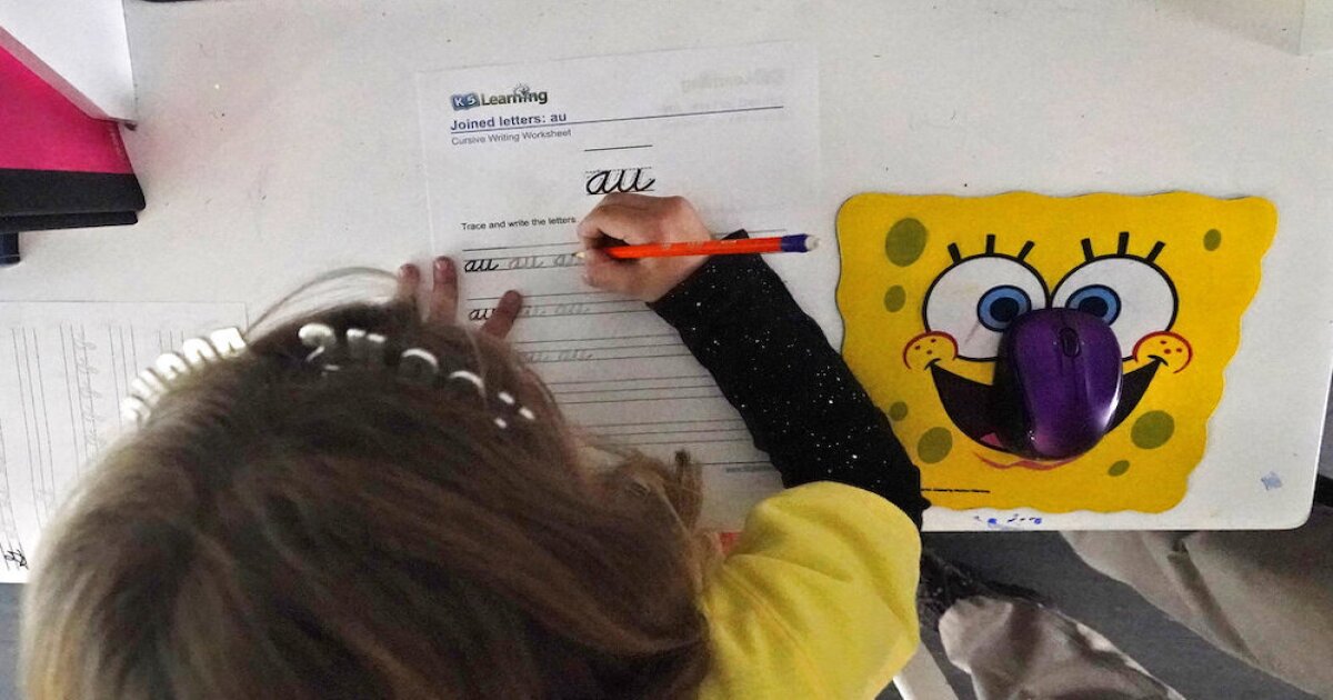 Why there's a debate over cursive