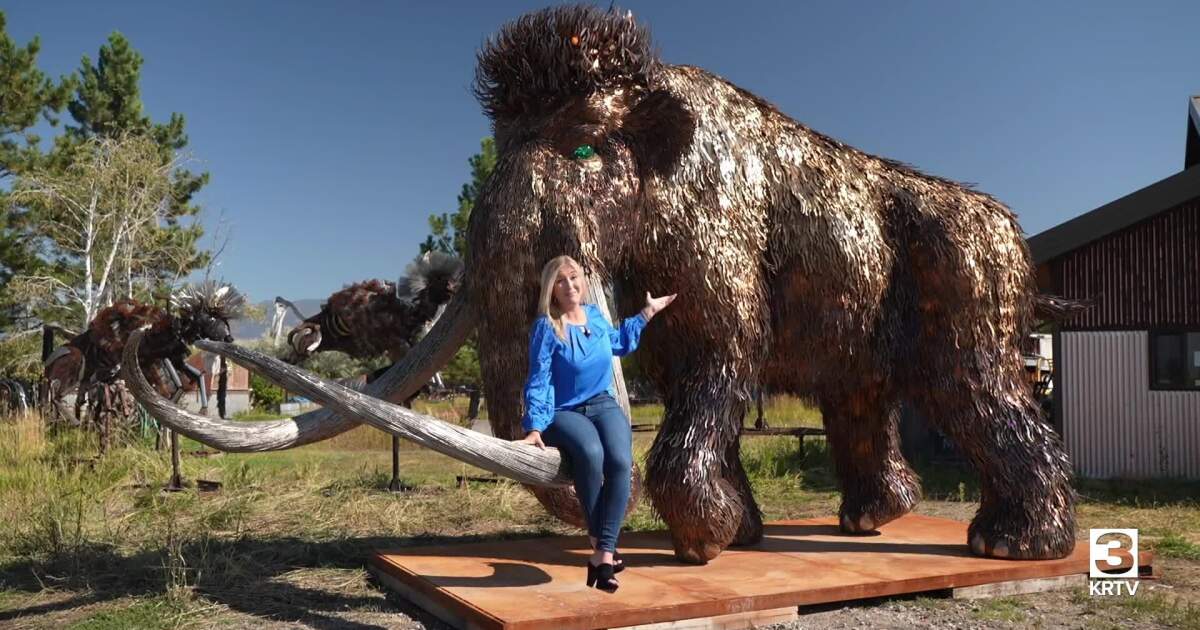 Montana artist creates 'wooly mammoth' for Burning Man