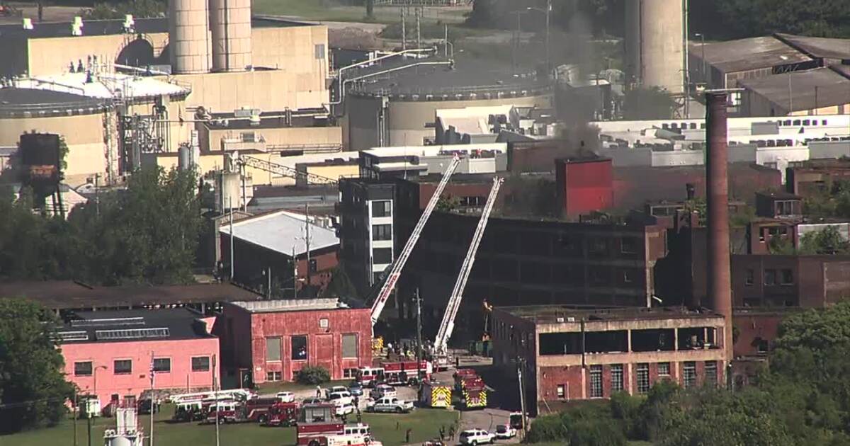No injuries in 2-alarm fire at old meat packing plant in Germantown