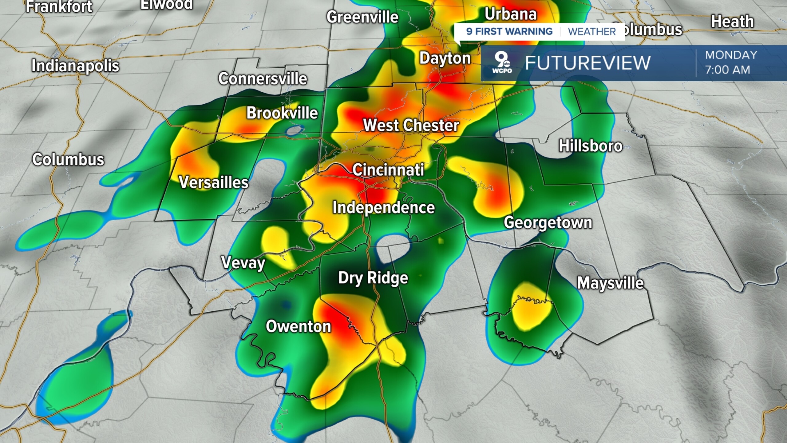 Storms move in overnight with wind to follow