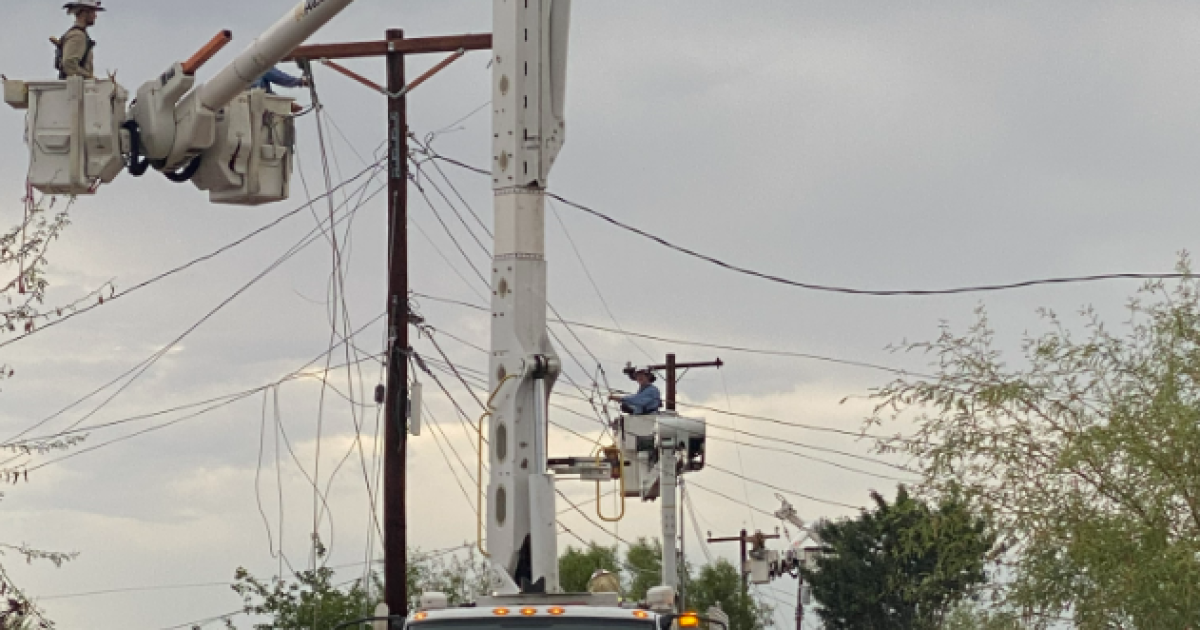 power lines down tucson