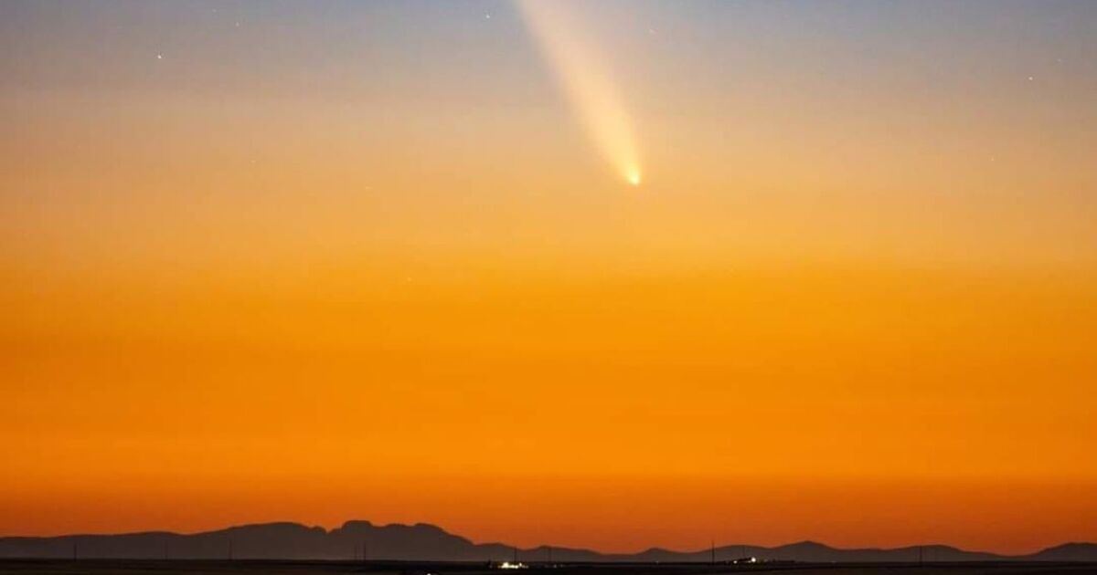 Viewer photos: comet appears in Montana sky