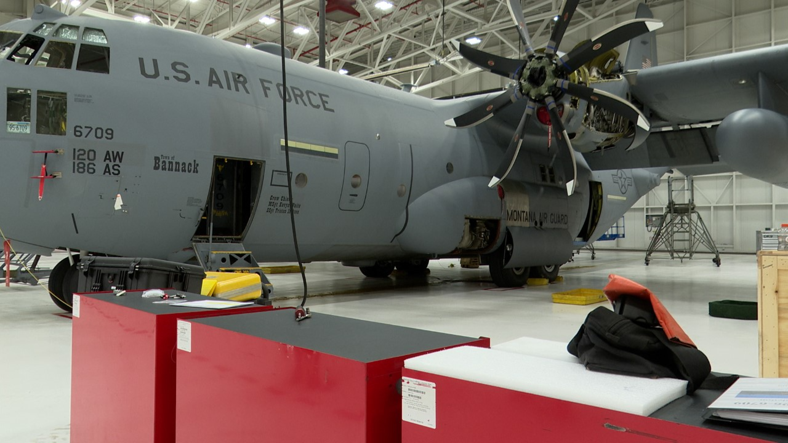 MT ANG C-130s are being updated with new eight-blade propellers