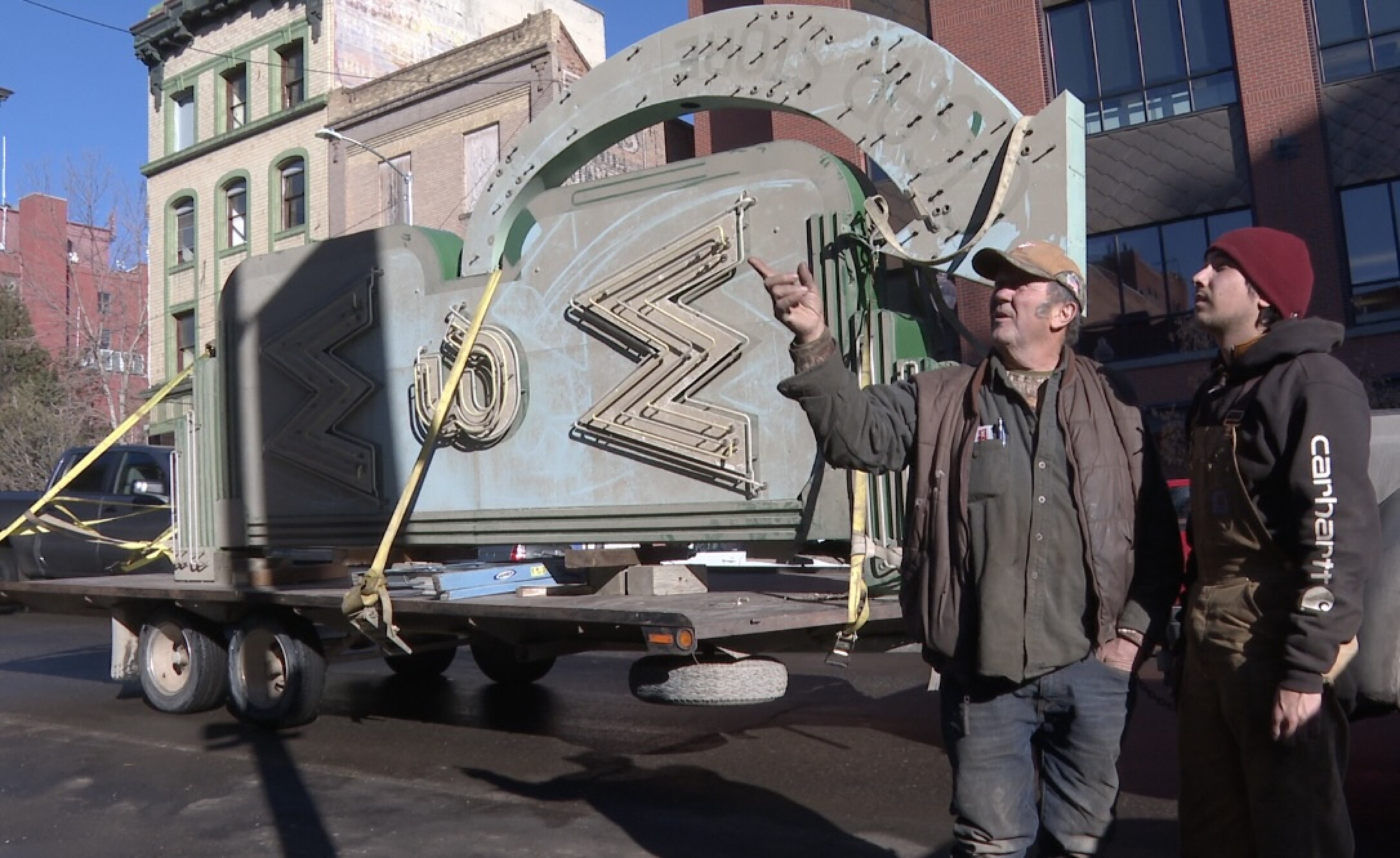 Butte's iconic M&M sign to be restored after fire and rehung on new ...