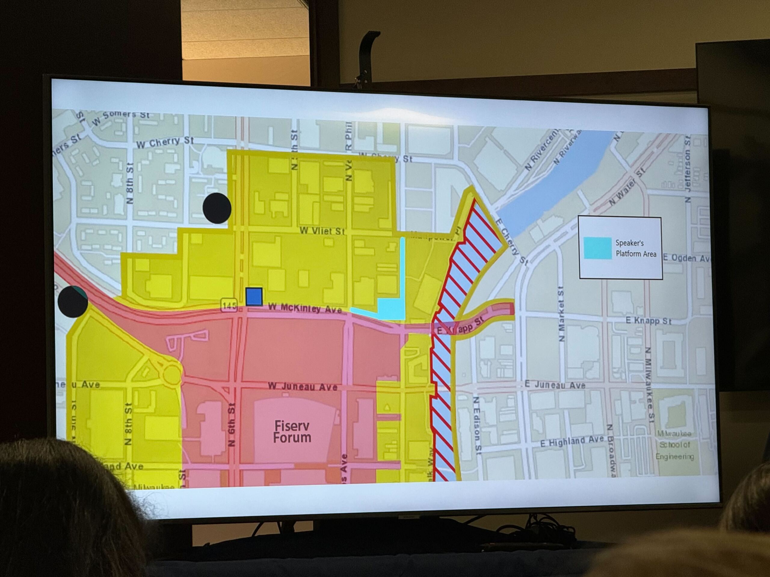 Demonstrators "condemn" protest areas as security maps revealed for ...