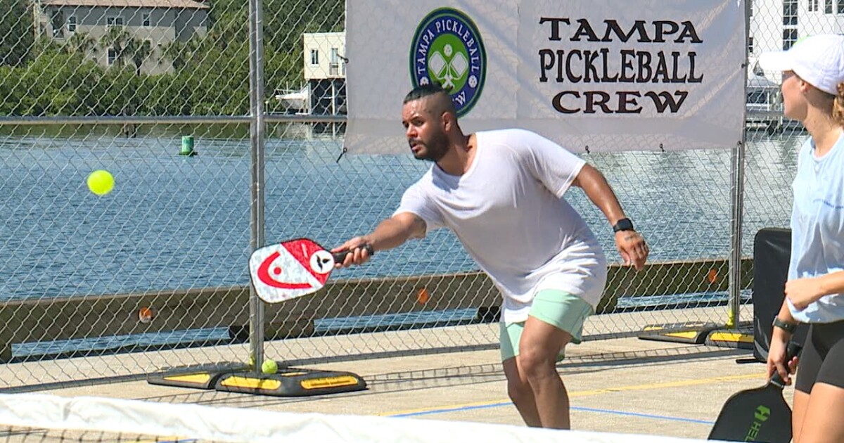 Free pickleball event pops up at Sparkman Wharf