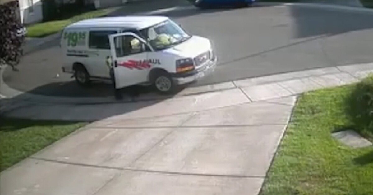 Delivery driver leaves behind a pile of poop