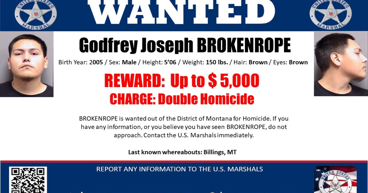 Suspect wanted in connection with double homicide