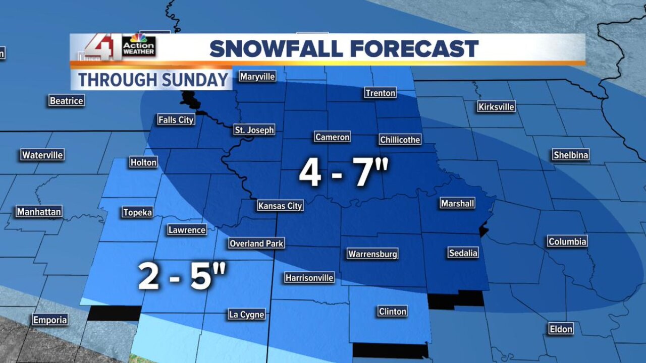 Winter returns to Kansas City with snow Friday, much colder temps