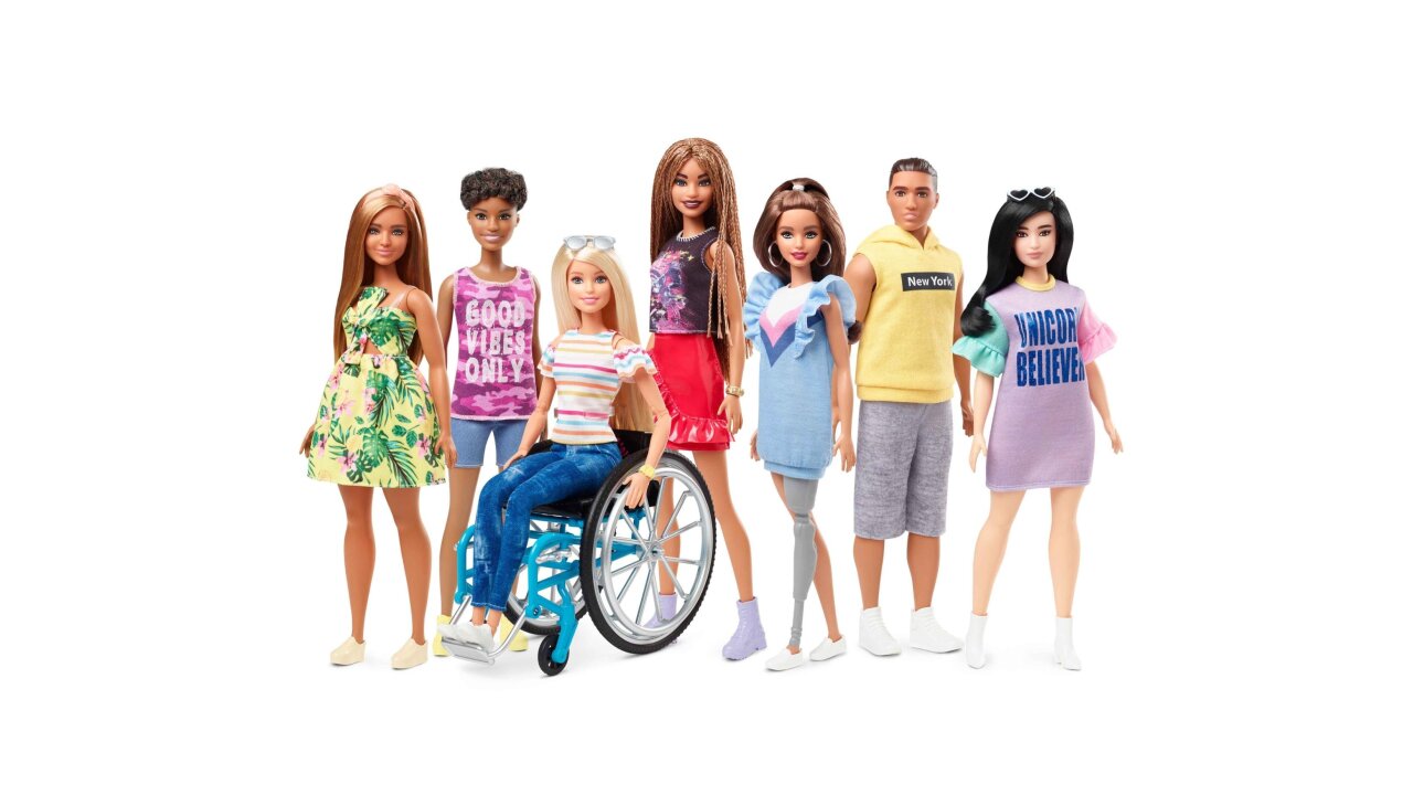 Barbie introduces inclusive dolls with wheelchairs and prosthetic limbs
