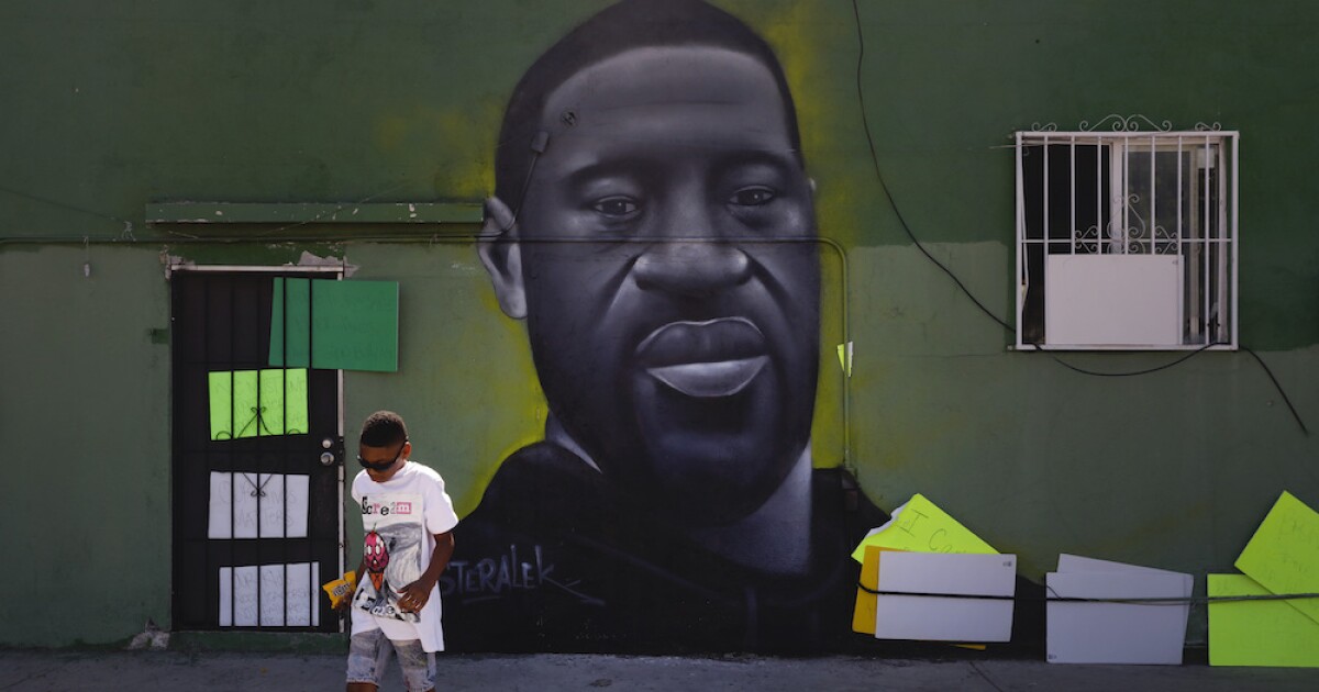 LAPD complaint Valentine photo mocked George Floyd death