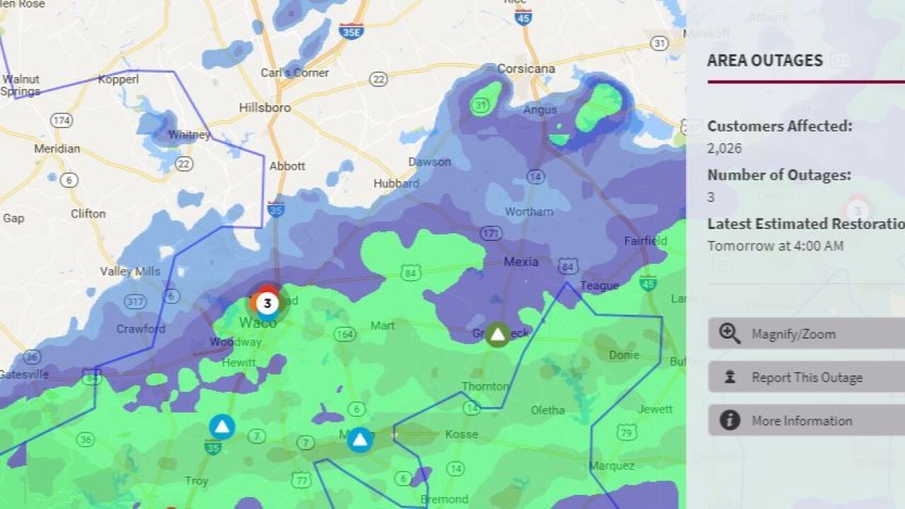 All power has been restored in Waco