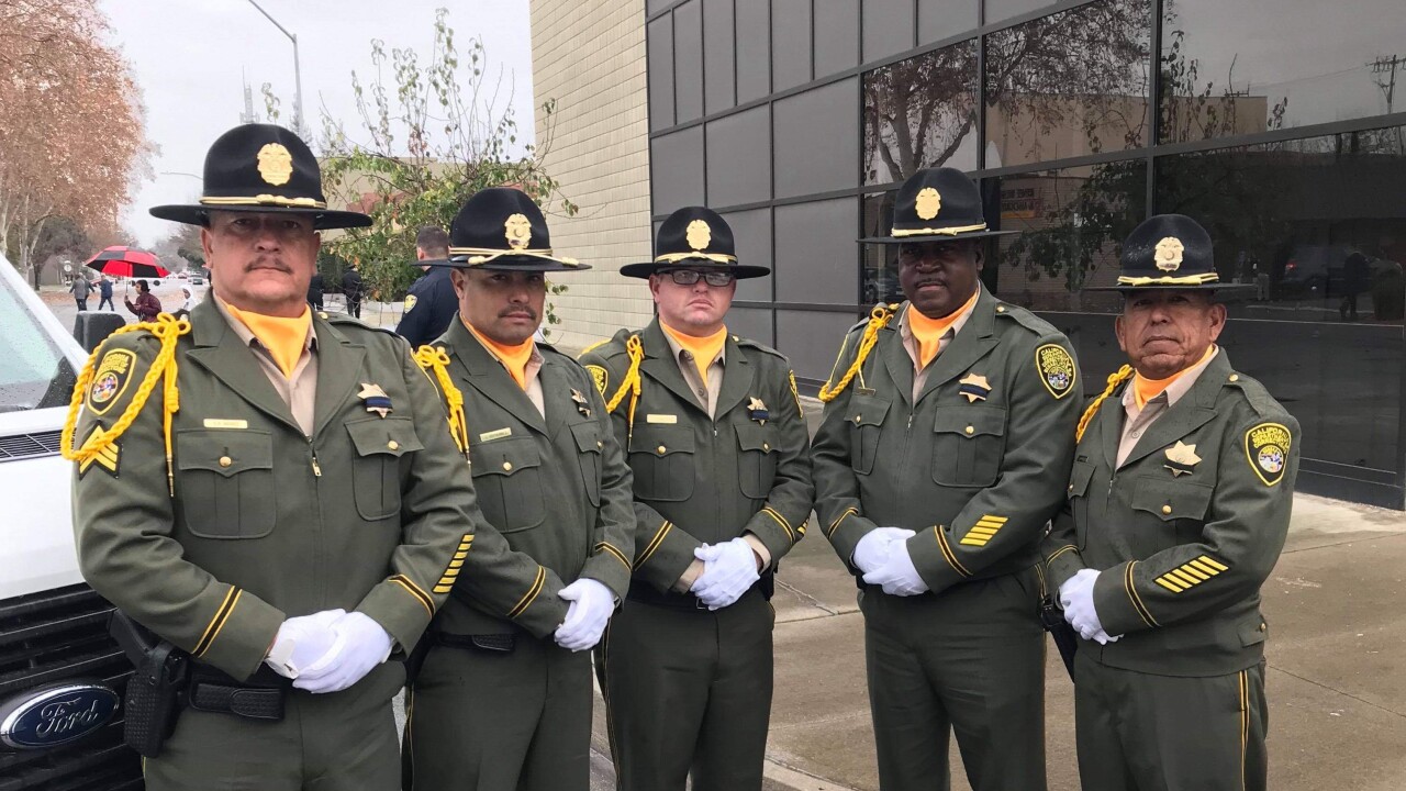 Wasco State Prison Honor Guard represent Kern County at Corporal Singh ...
