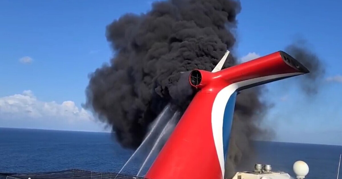 Carnival cruise ship catches fire in Turks & Caicos