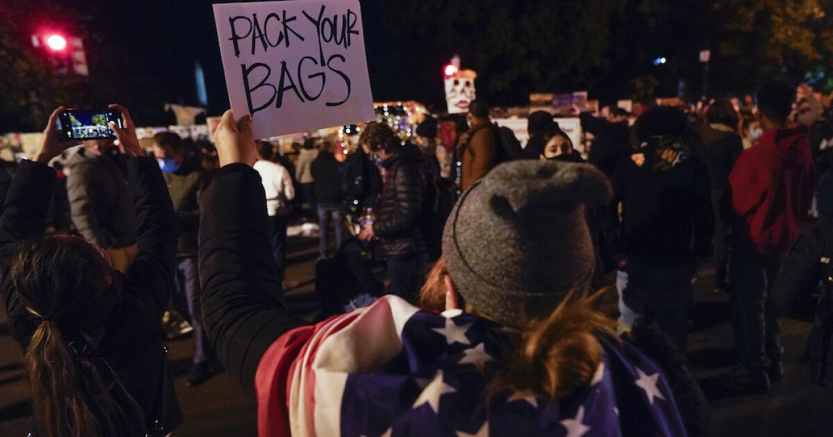 Election Night protests remain mostly peaceful