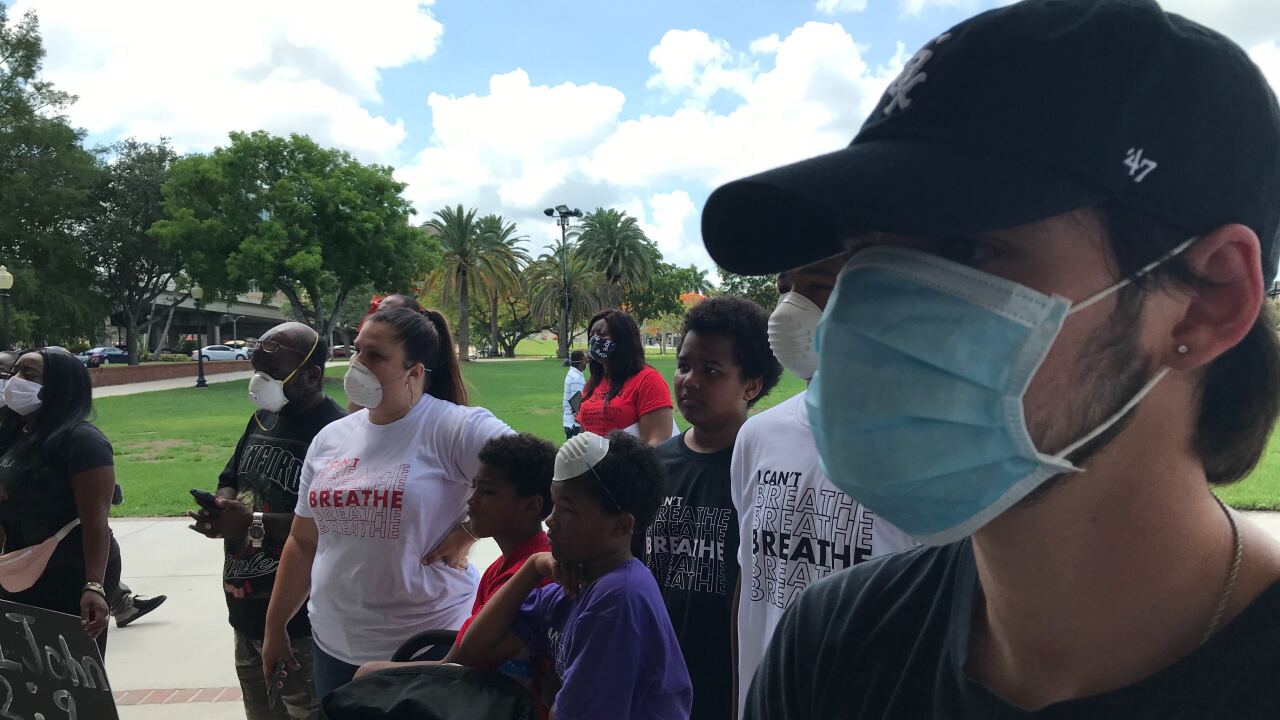 Protests in Fort Myers following the death of George Floyd
