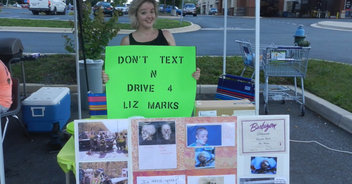 Crash survivor tells story to stop texting and driving