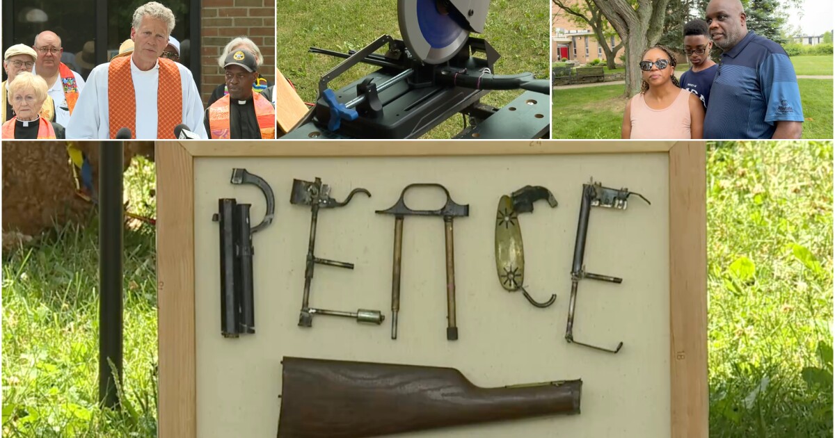 New program combats gun violence by buying back firearms to turn into art