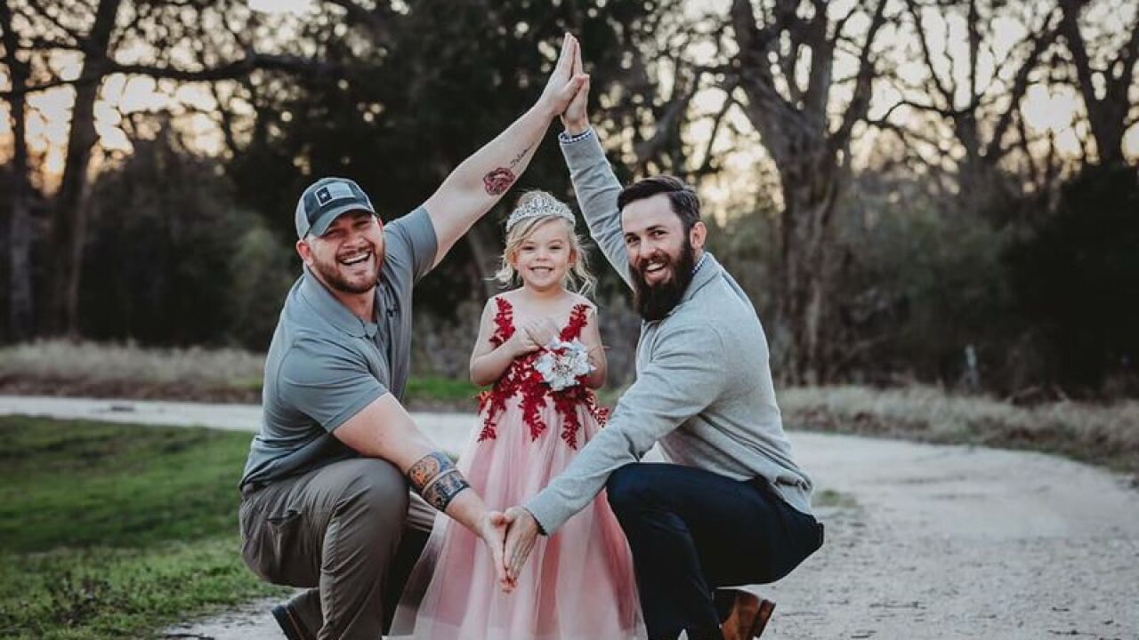 Photos of dad, future stepdad and daughter go viral for sweet message ...