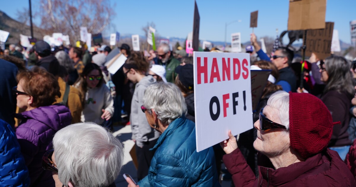 Helena "Hands Off" rally protests Trump administration at Montana State ...
