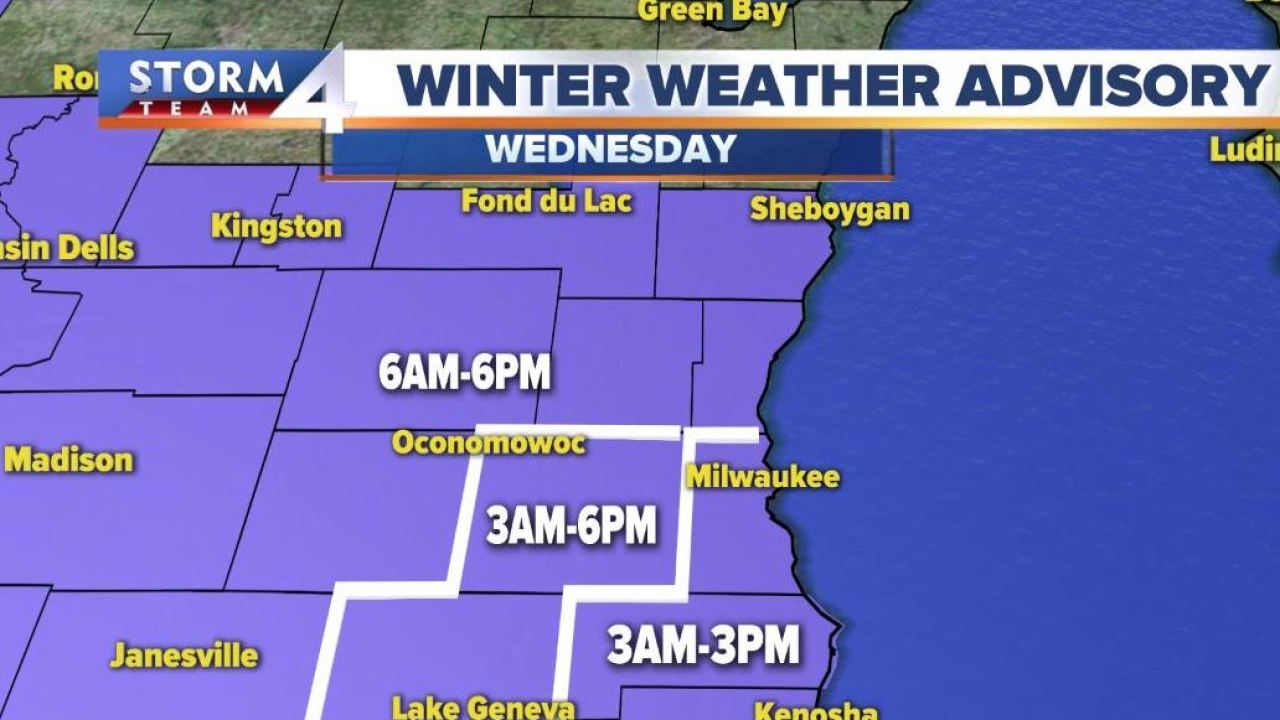 Winter Weather Advisories take effect overnight