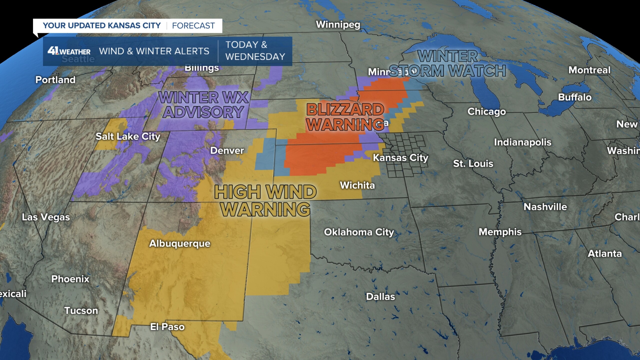 KSHB 41 Weather Blog | Major weather whiplash next 24 hours in Kansas City