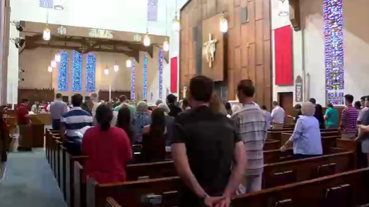 St. Thomas More Co-Cathedral holds mass after sanctuary arson