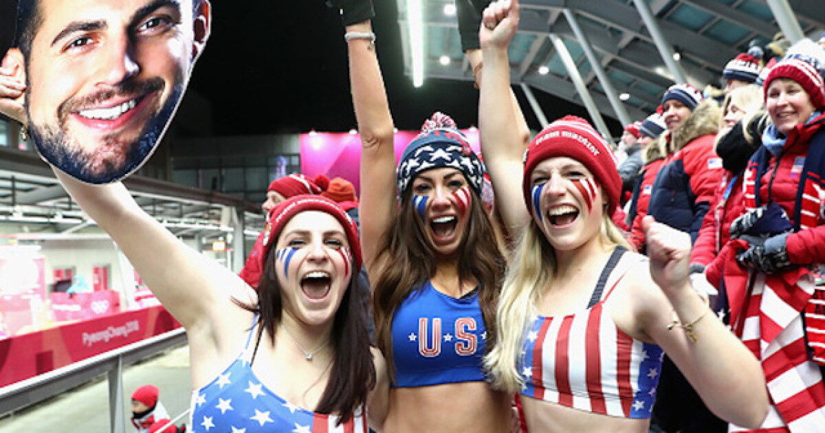 U-S-A! These are the rowdiest American fans at the 2018 Winter Olympics
