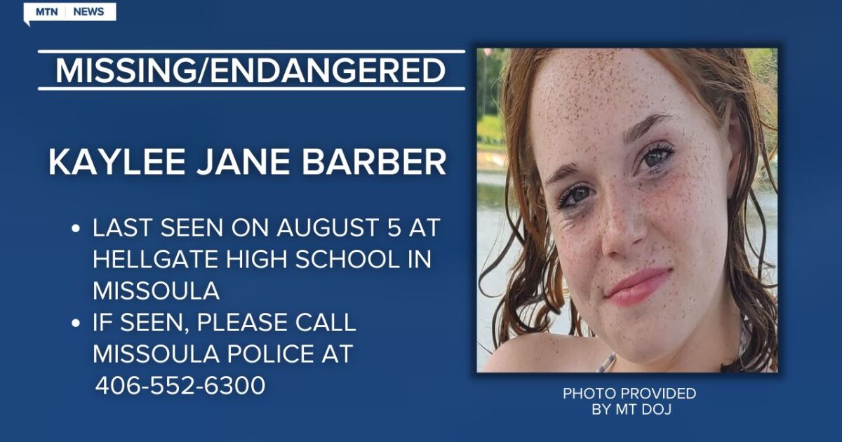 Missing-Endangered Person Advisory issued for Missoula teen