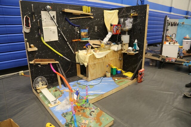 High school students compete in Rube Goldberg Machine contest