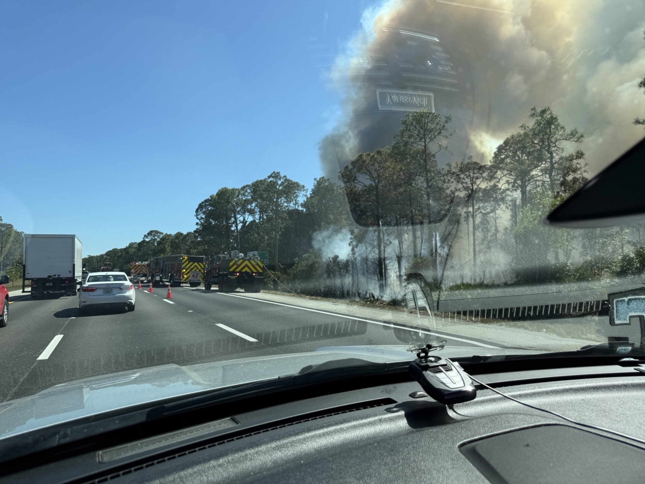 Fire near I-75 and Immokalee Road nears containment