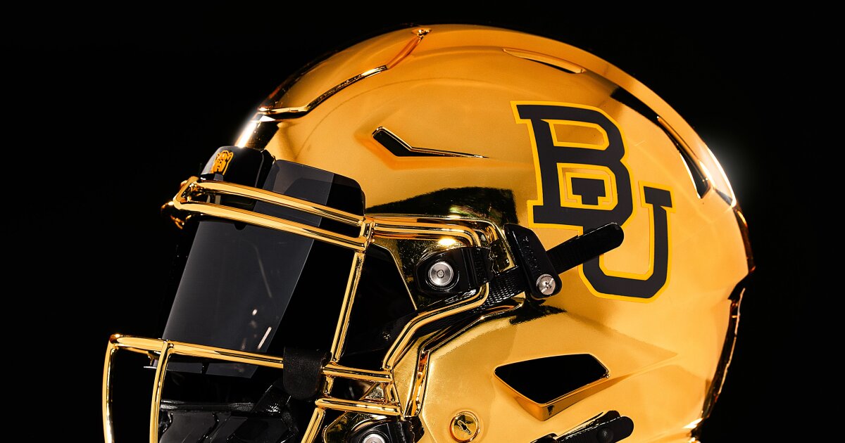 Baylor football to don Gold Chrome helmets against Auburn