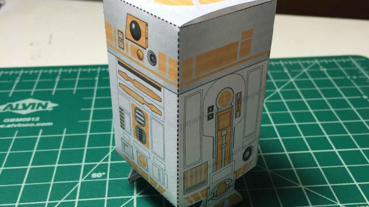 Celebrate May the Fourth with 'Star Wars'-themed paper toy droid