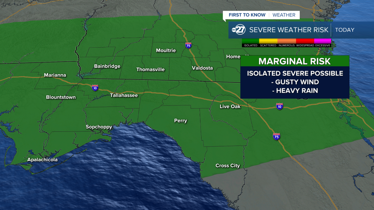 Strong to severe storms possible Tuesday Strong to severe storms possible Tuesday