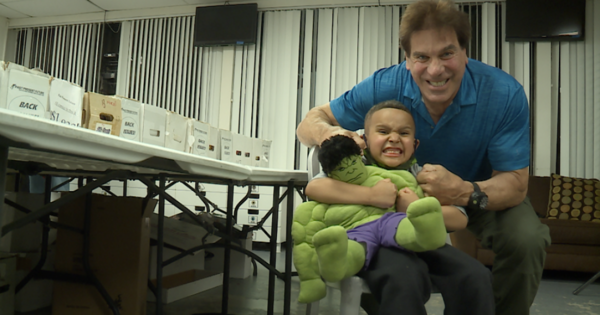 Boy battling brain cancer meets Incredible Hulk