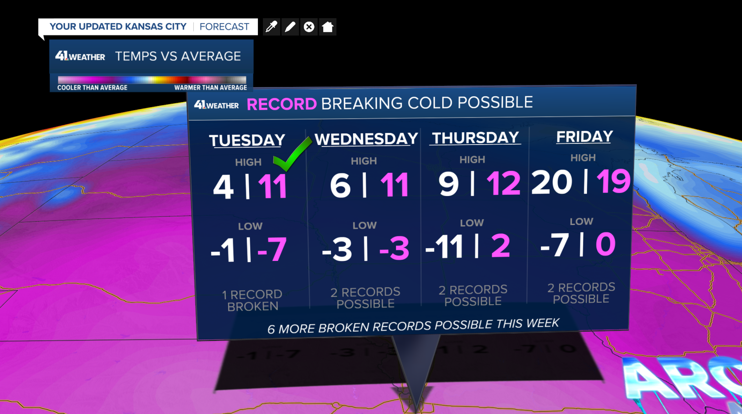 KSHB 41 Weather Blog | Snow is over, but numbing cold continues