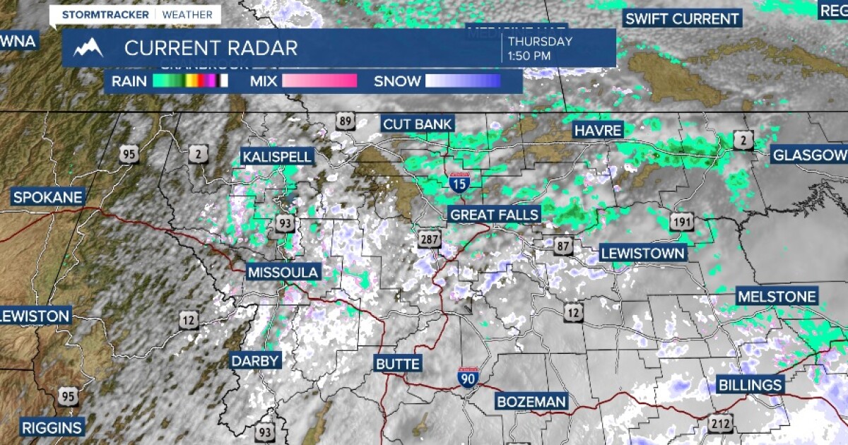 Weather Forecast: Scattered rain, snow or graupel this afternoon